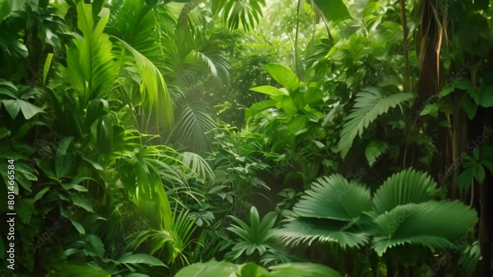 This captivating photo showcases a verdant expanse of trees, immersing ...
