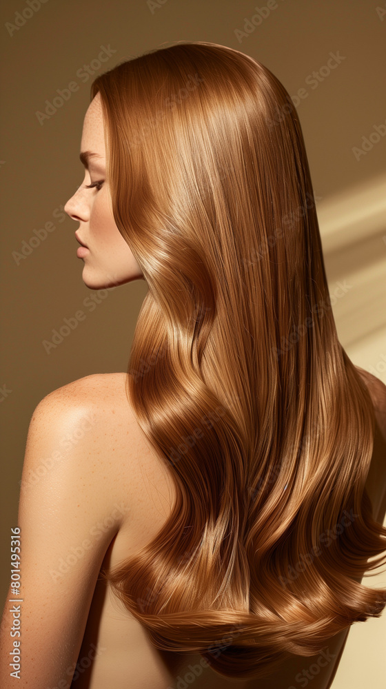 A professional photo of a Wella model showcasing her beautiful, flowing ...