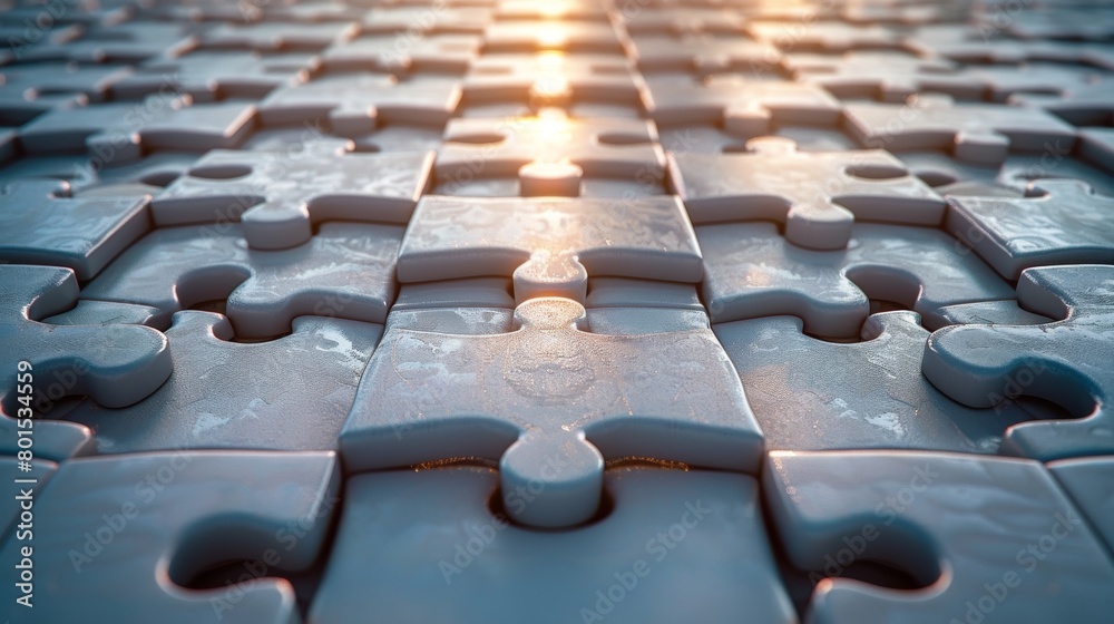 Grid of puzzle pieces. Jigsaw tiles, mind puzzles pieces, and jigsaws ...