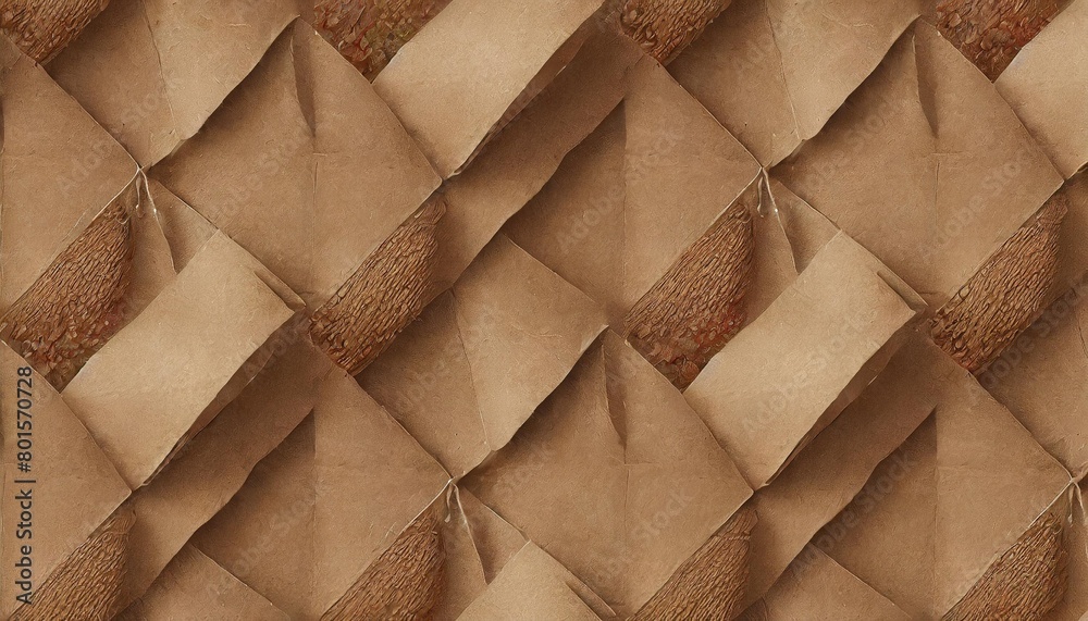 seamless brown grocery bag butcher or kraft packing paper background ...