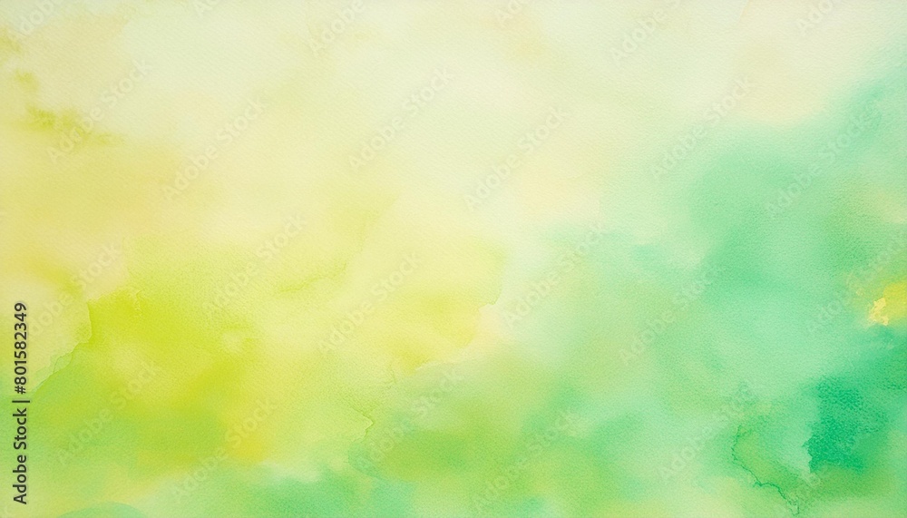 pastel faded green and yellow hand painted watercolor background design ...