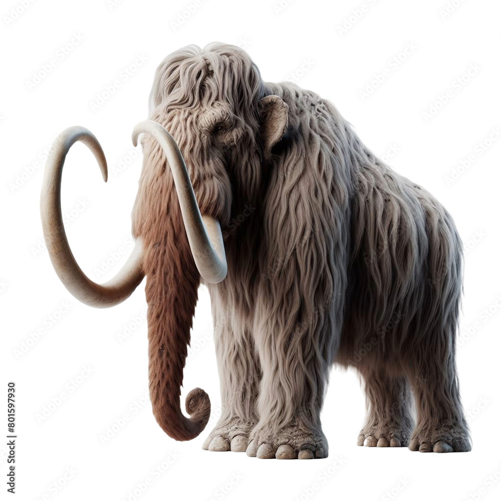 mamont vector cartoon illustration isolated on transparent background ...