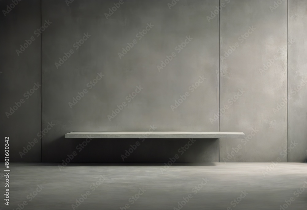 present room interiors products montage shelf concrete cement space ...