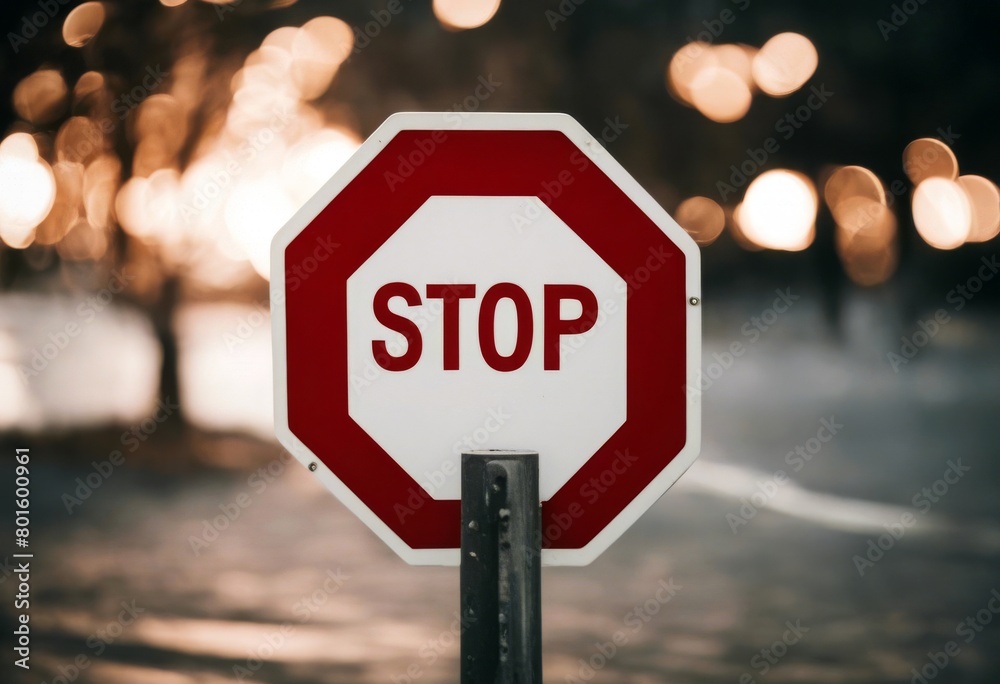 'sign stop white isolated signs clipping path center colours ...