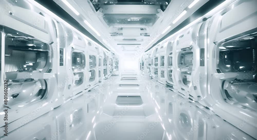 White background with hyper-realistic 2D render of a futuristic ...