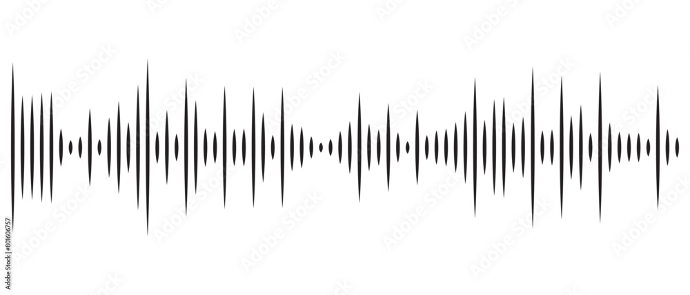 Sound wave frequency icon. Sound wave background. Sound wave icon ...