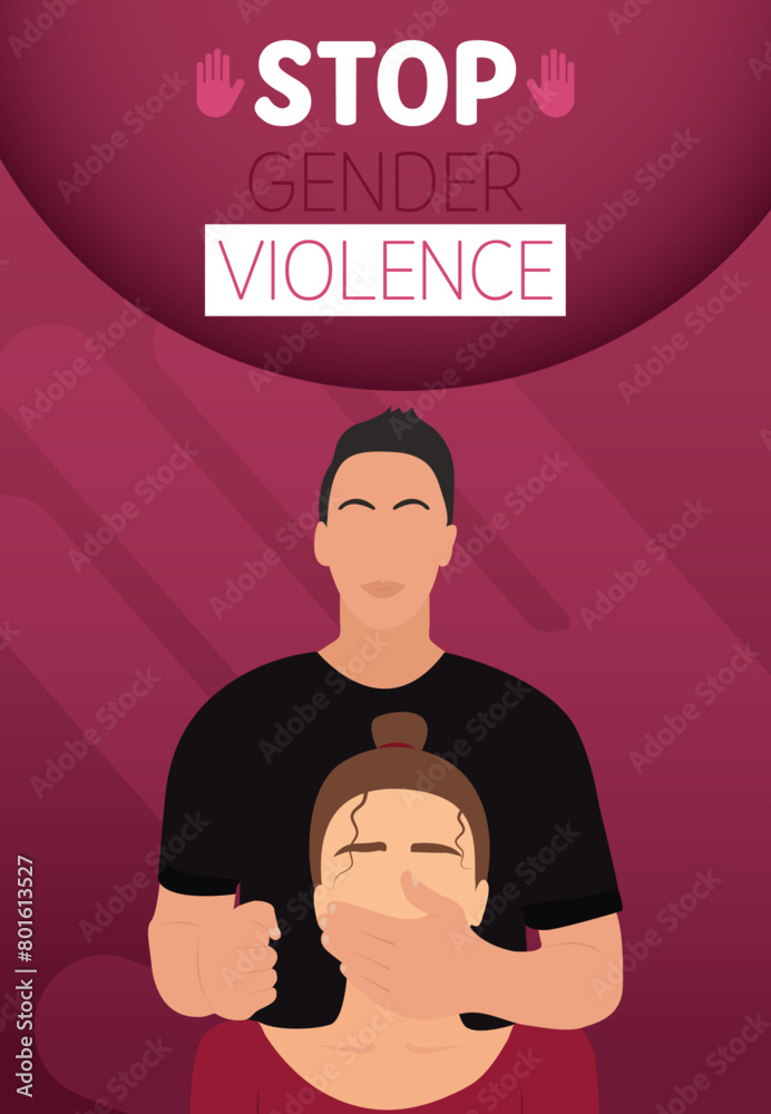 Stop gender violence vertical poster design, Stop gender violence ...
