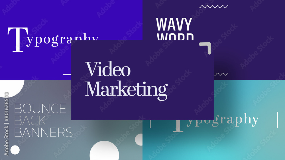 Simple Title Slides | Animated Titles with Control Panels Stock ...