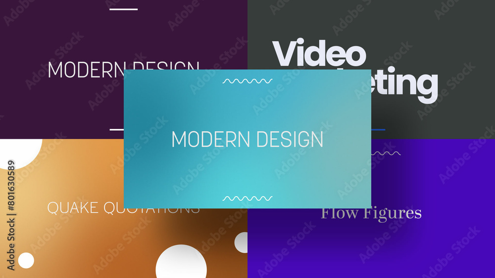 Decorative Text Features | Animated Titles with Control Panels Stock ...