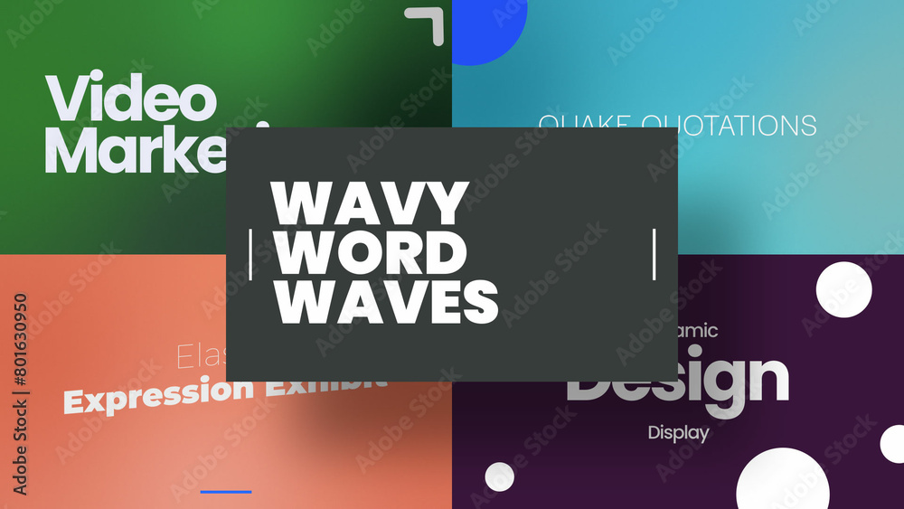 Abstract Text Effects | Animated Titles with Control Panels Stock ...