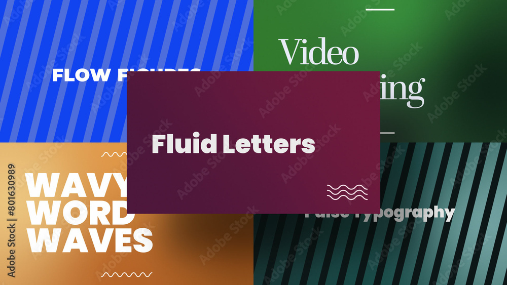 Classic Text Flow | Animated Titles with Control Panels Stock Template ...