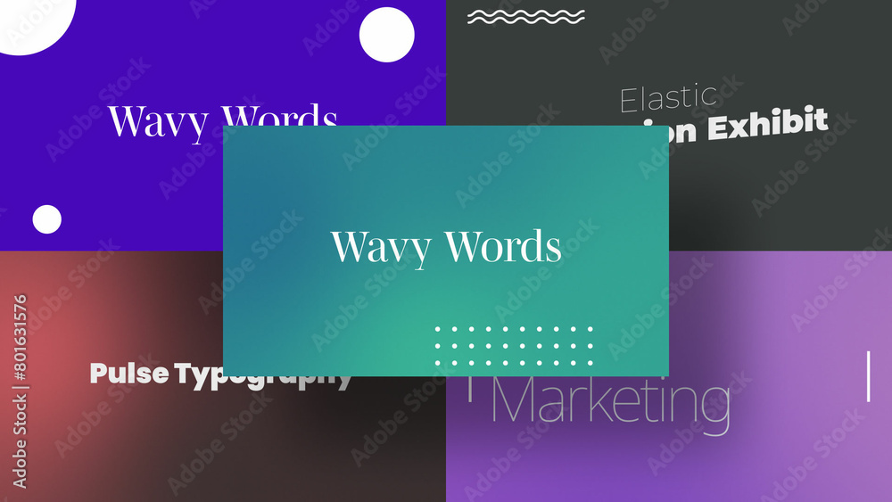 Uncluttered Text Graphics | Animated Titles with Control Panels Stock ...