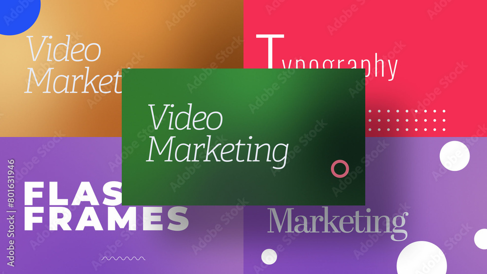 Streamlined Text Templates | Animated Titles with Control Panels Stock ...