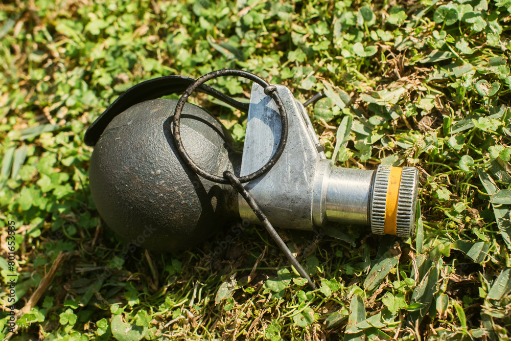 granada explosivo ejercito arma guerra grenade war army explosive Stock ...