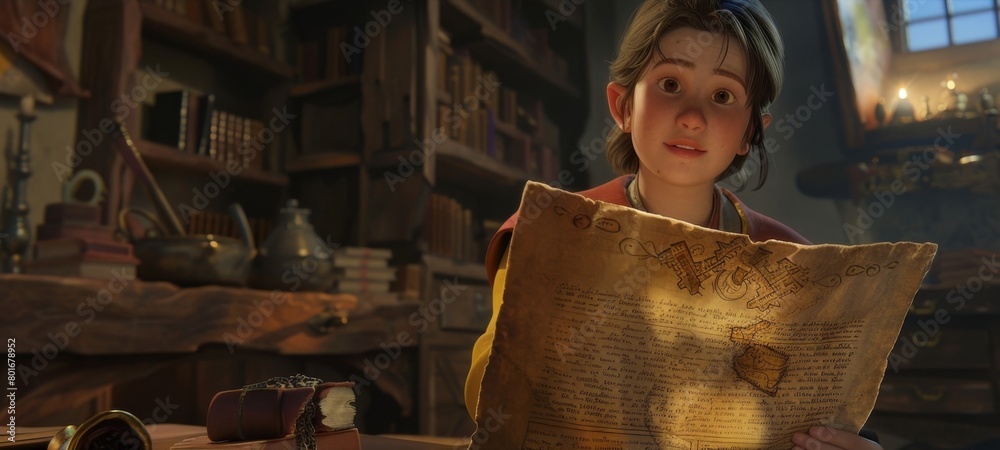 In a wizards study a young apprentice sits nervously as their mentor ...