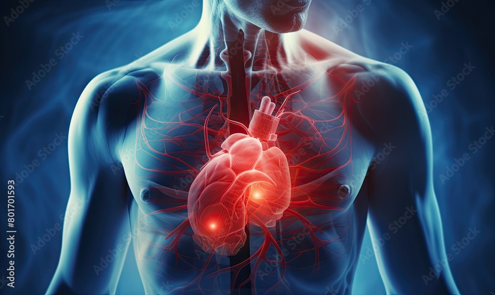 Human organs show hart part Stock Photo | Adobe Stock