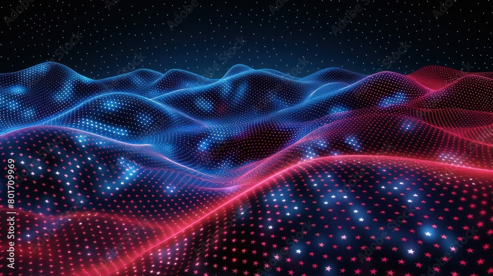 Patriotic USA Flag Background Design for National Holidays and ...