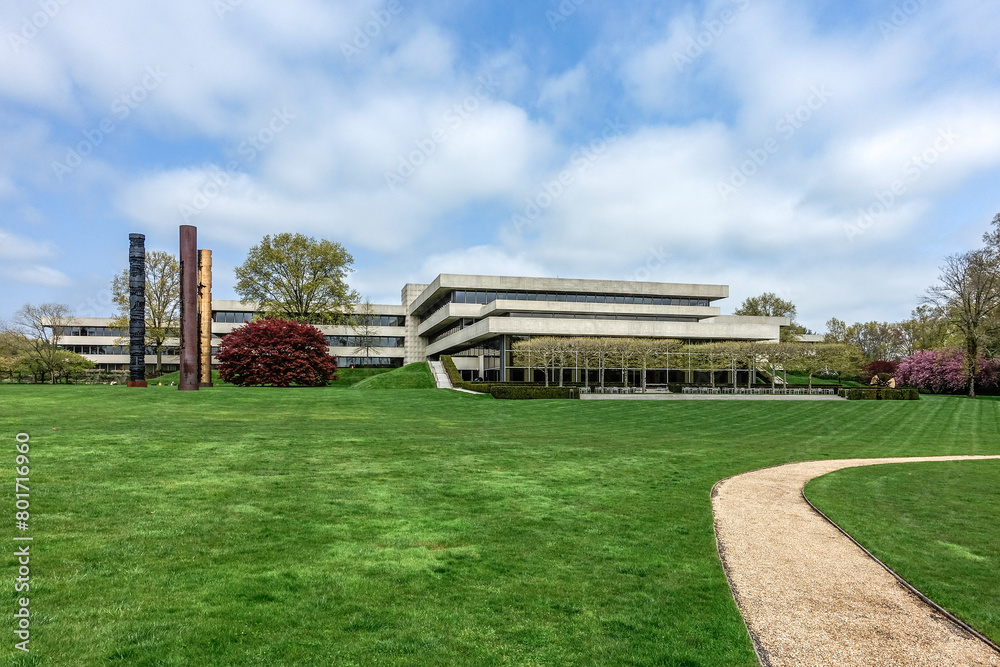 Purchase, NY – US – Apr 28, 2024 View of the PepsiCo World headquarters ...