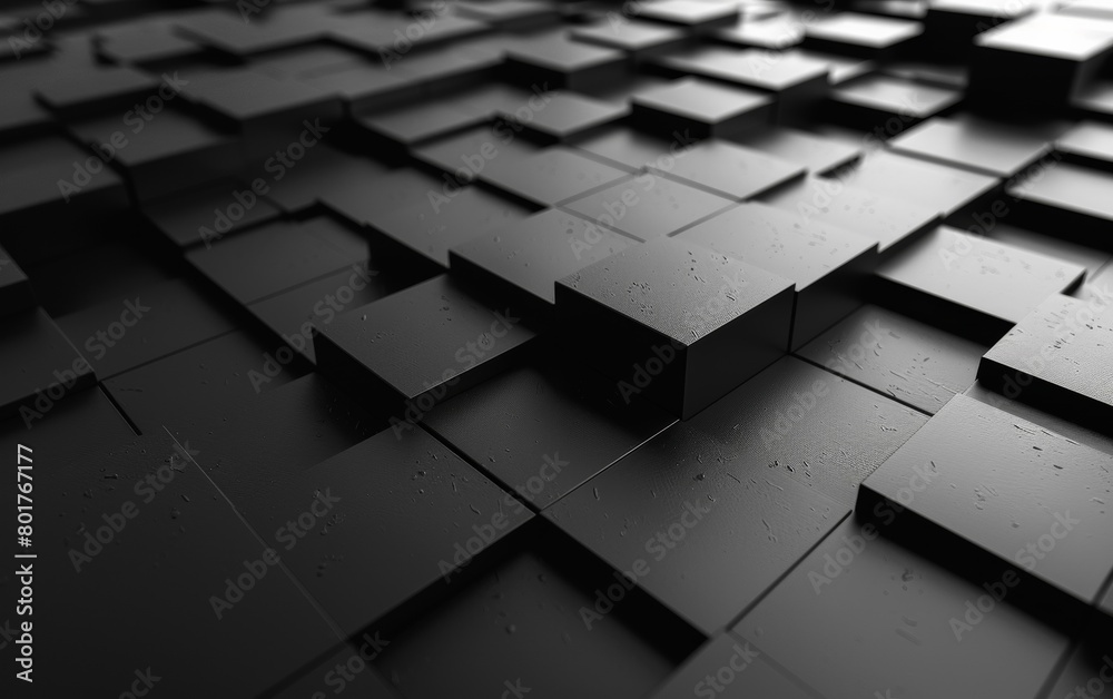 Geometric Structure with a Dark Tech Background. Abstract design with ...