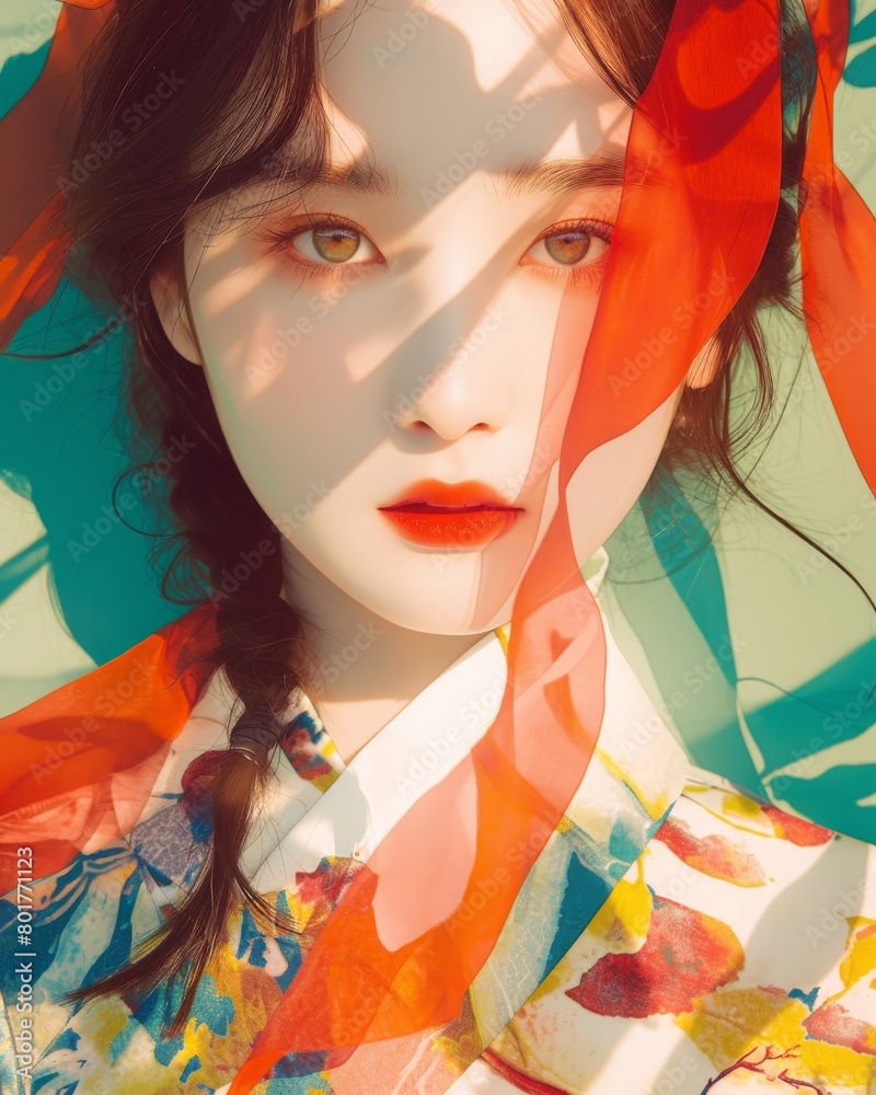 glamorous of asian style portrait stylish dress makeup beautiful ...