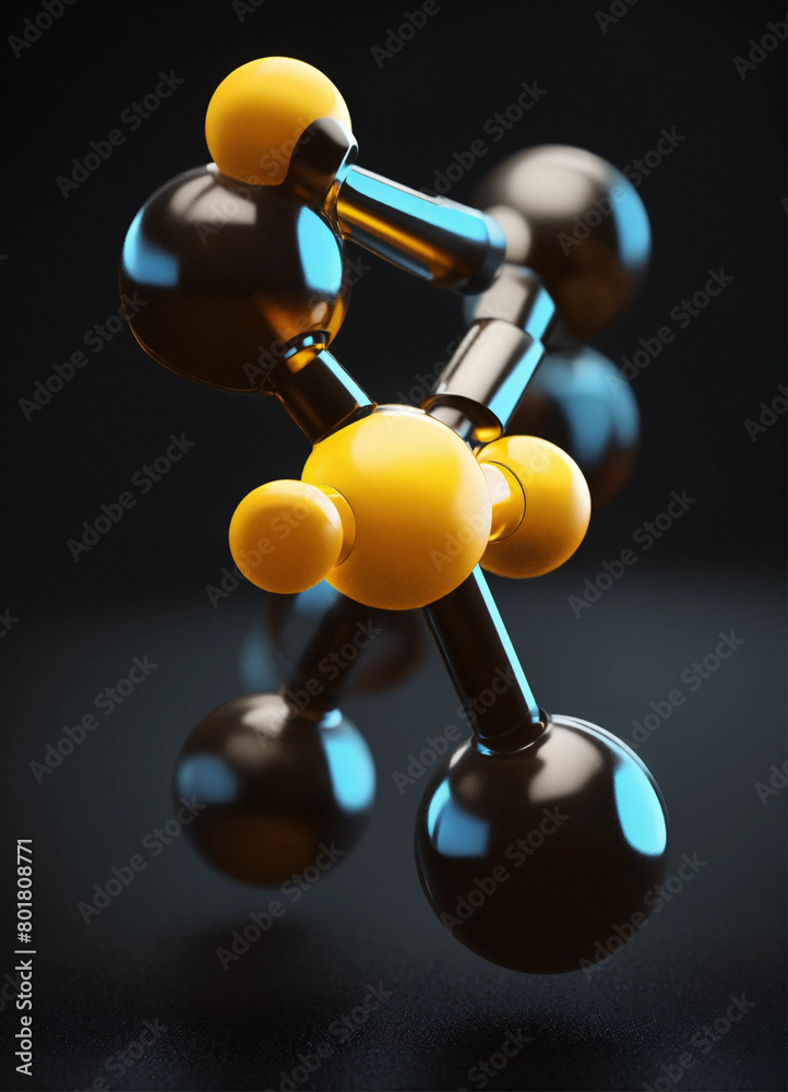 A chemical structure of testosterone for a logo, full shot, 3D photo ...