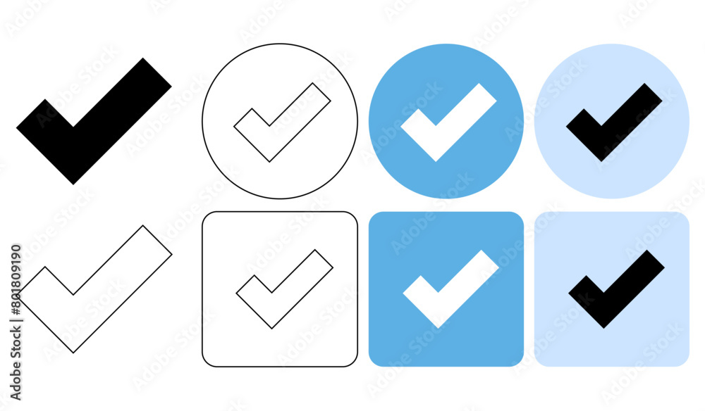 check mark, correct, right, approve, verified, tick, icon symbol ui and ...