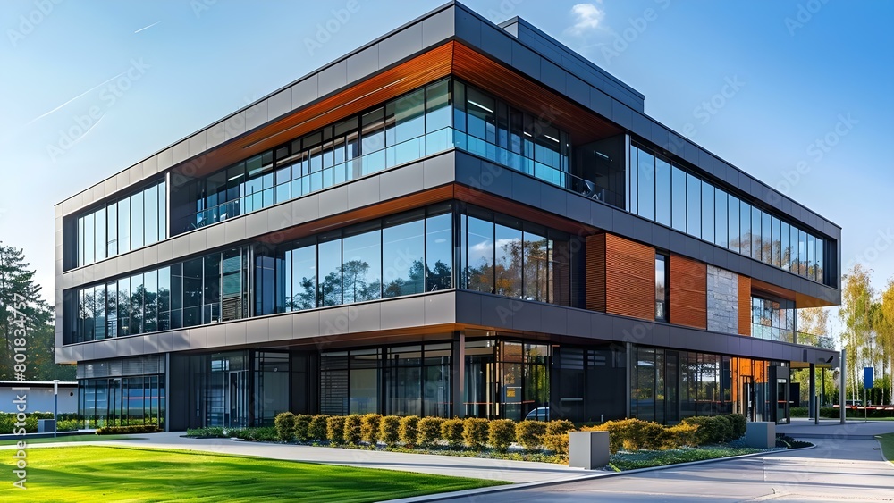 Modern commercial building facility. Concept Architecture, Design ...