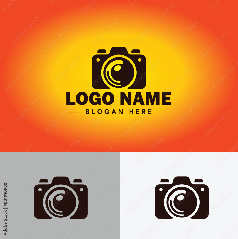 Camera Shutter icon Lenses Photography film logo icon editable vector ...