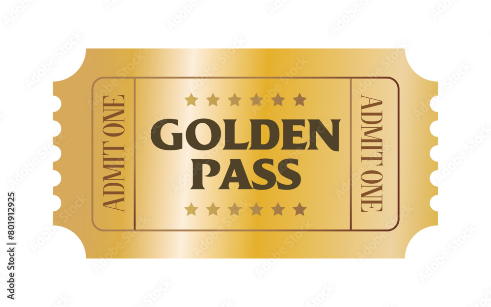 Golden pass, Exclusive luxury golden ticket star mystery, shiny ...