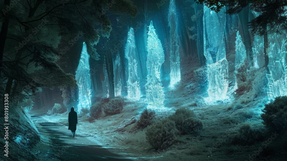 In a future where natural forests have all but disappeared, a digital ...