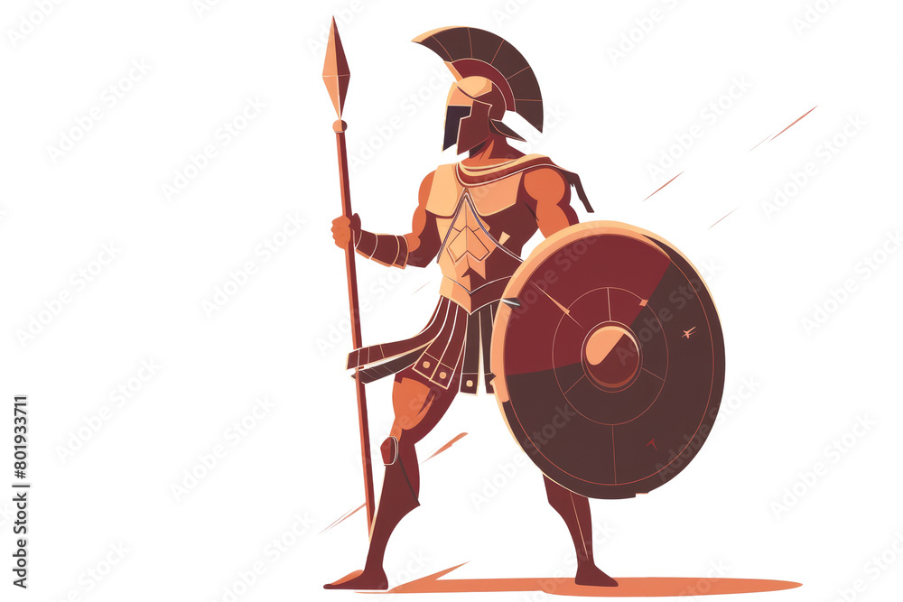 Ancient Greek Hoplite: A Greek warrior in traditional hoplite armor ...
