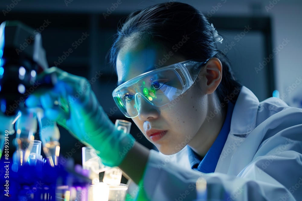 The wonder of discovery captured in a scientist's face as they make a ...