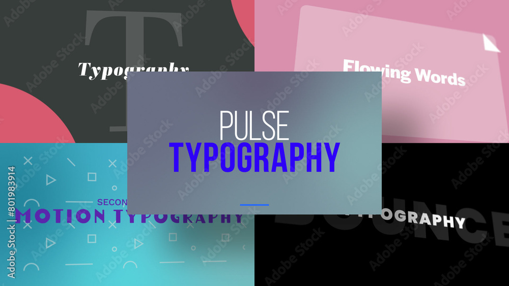 3D Advanced Text System | Animated Titles with Control Panels Stock ...