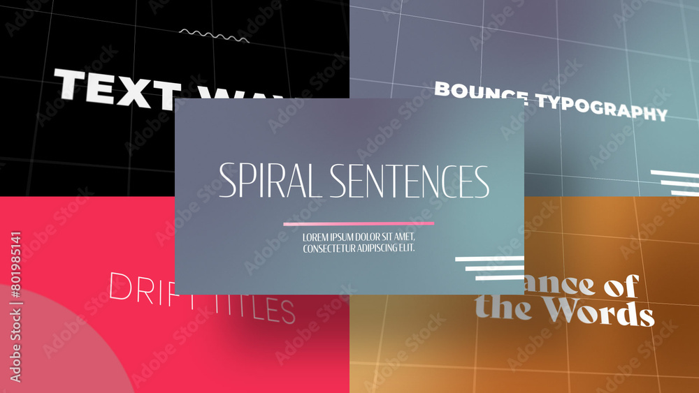 3D Astro Text Visions | Animated Titles with Control Panels Stock ...