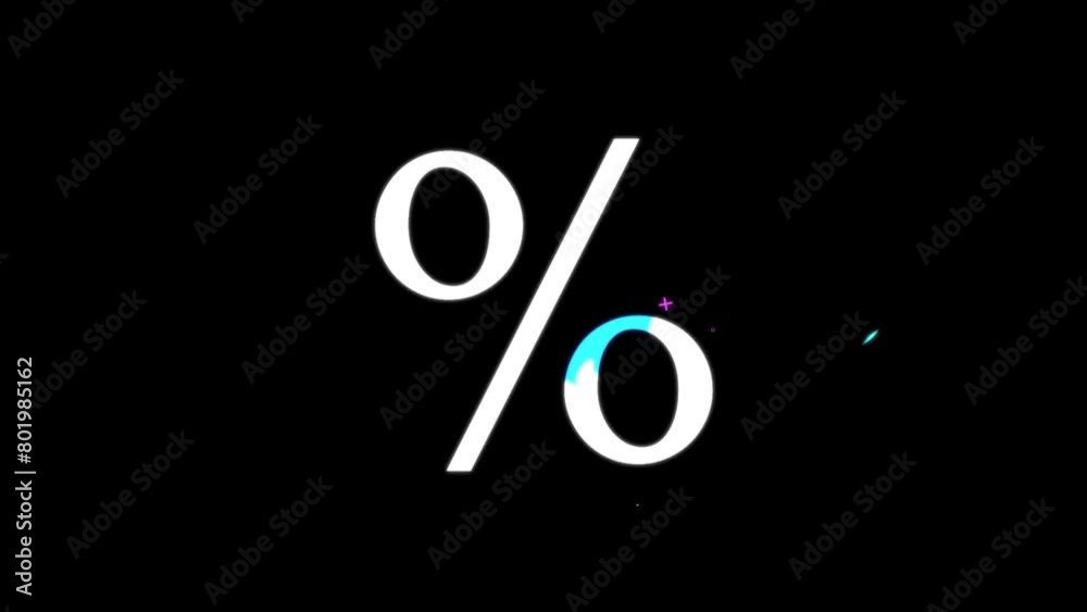 Animation Punctuation mark on black Background Opener With Copy Space ...