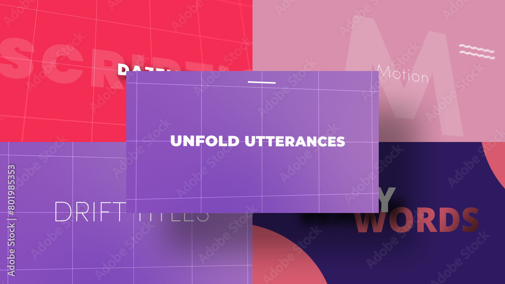 3D Aura Text Glow | Animated Titles with Control Panels Stock Template ...