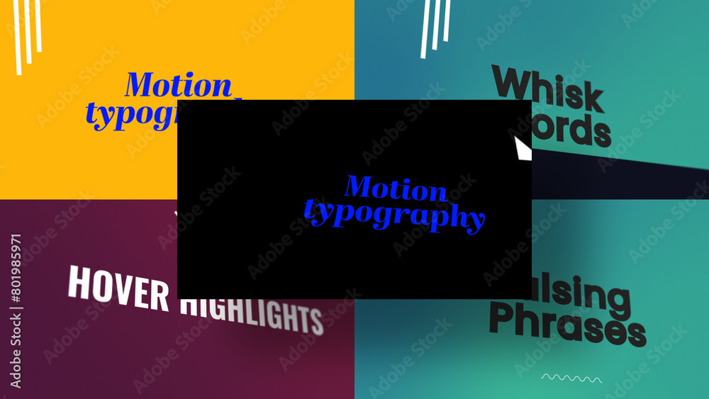 3D Broad Spectrum Typography | Animated Titles with Control Panels ...