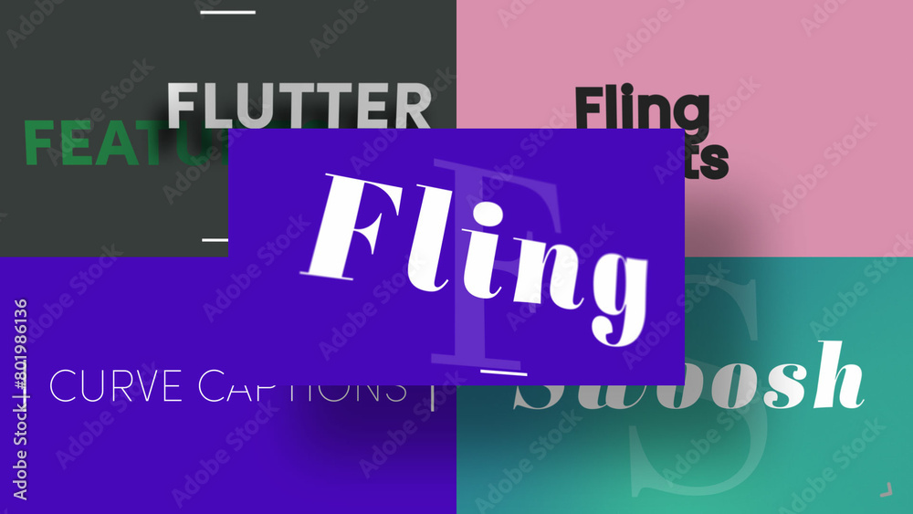 3D Celestial Text Effects | Animated Titles with Control Panels Stock ...