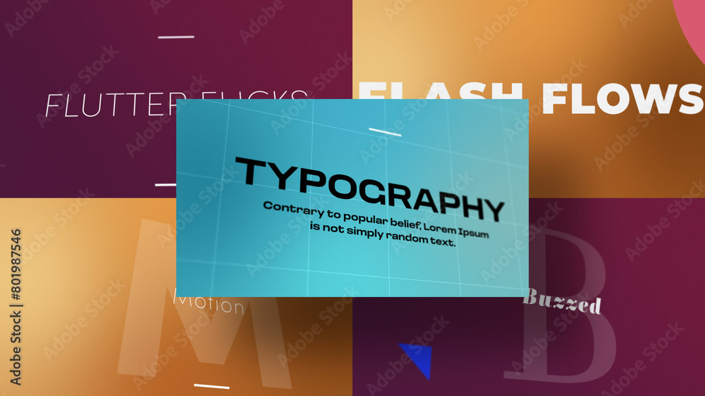 3D Cosmic Text Flows | Animated Titles with Control Panels Stock ...