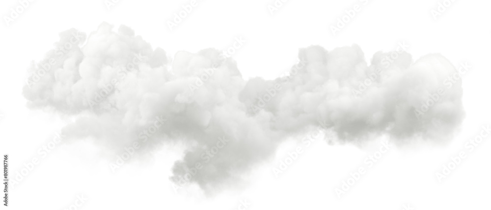 Imagination dreamy smooth clouds on transparent backgrounds 3d render ...