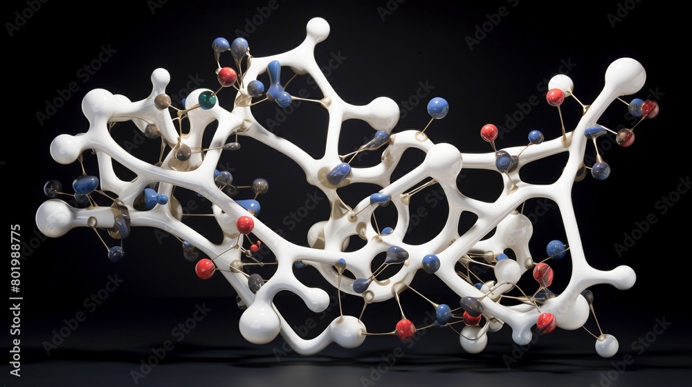 Showcase the intricate structure of organic molecules in a lifelike ...