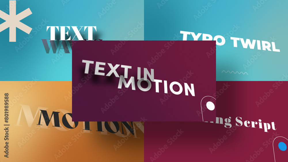 3D Dimensional Text Adventures | Animated Titles with Control Panels ...