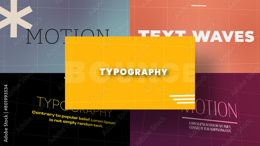 3D Floating Islands Text | Animated Titles with Control Panels Stock ...