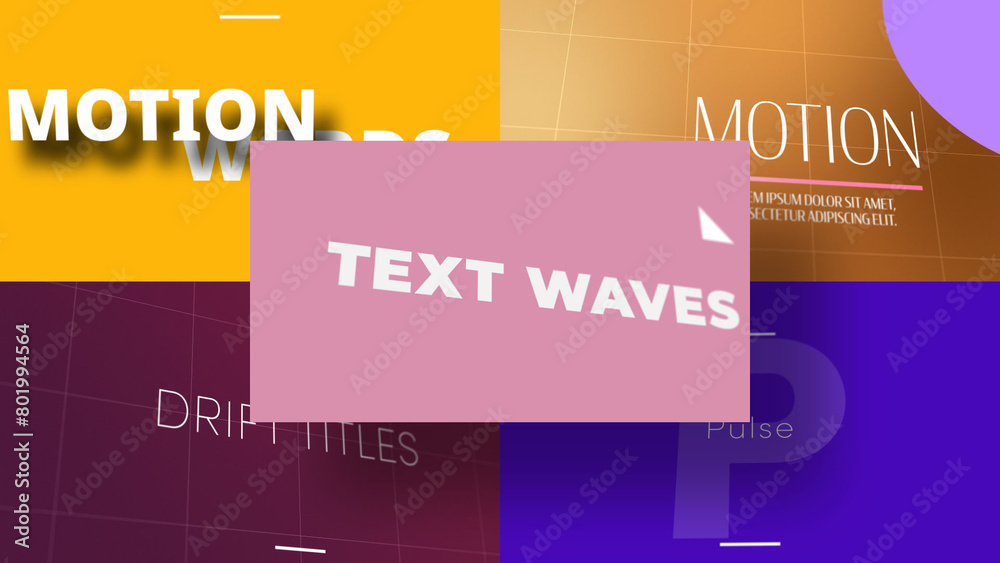 3D Frequency Text Fluctuations | Animated Titles with Control Panels ...