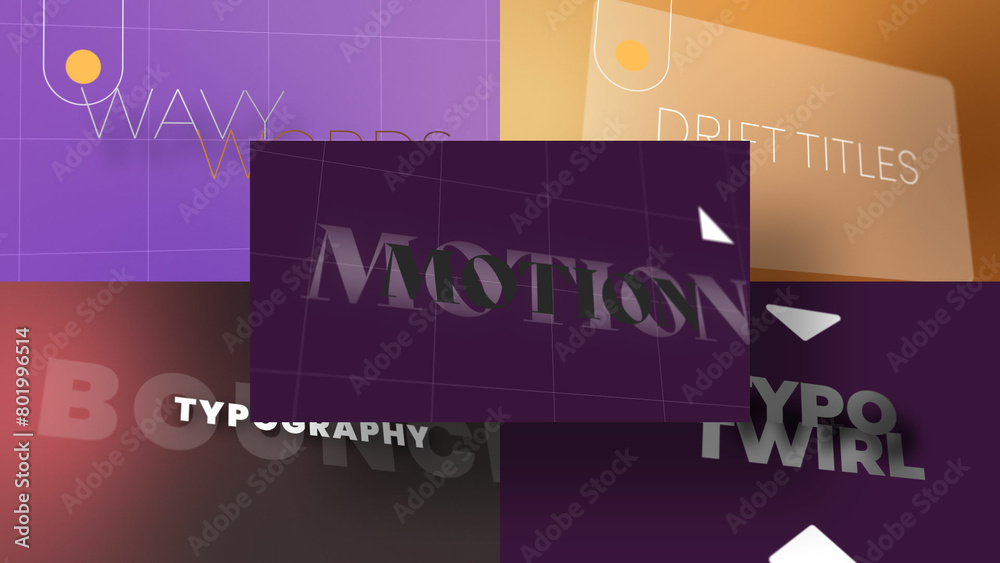 3D Immersive Text Experience | Animated Titles with Control Panels ...