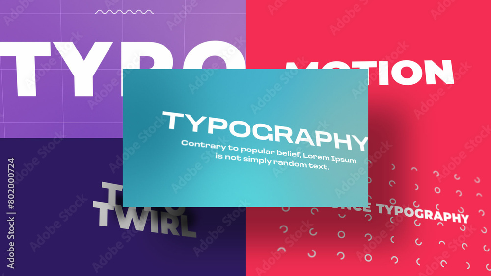 3D Narrative Text Flow | Animated Titles with Control Panels Stock ...