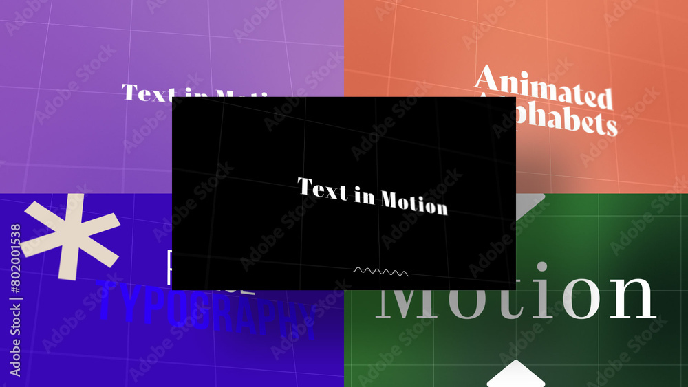 3D Orbital Text Orbit | Animated Titles with Control Panels Stock ...