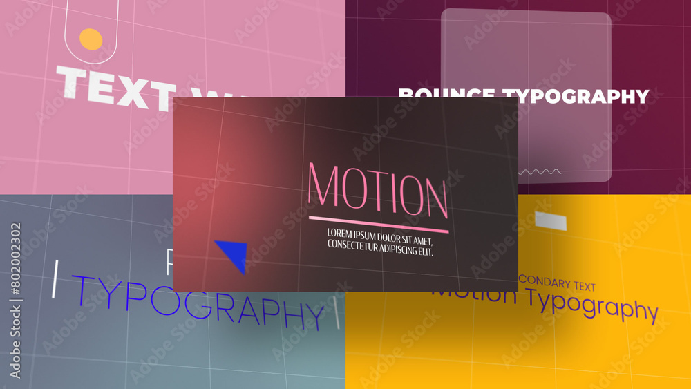 3D Panoramic Type Views | Animated Titles with Control Panels Stock ...