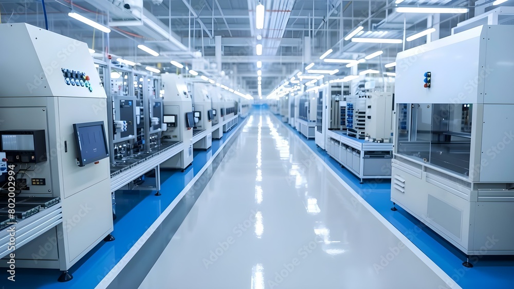 State-of-the-Art Semiconductor Plant with Modern Clean and Organized ...