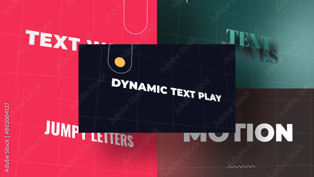 3D Prism Text Reflections | Animated Titles with Control Panels Stock ...